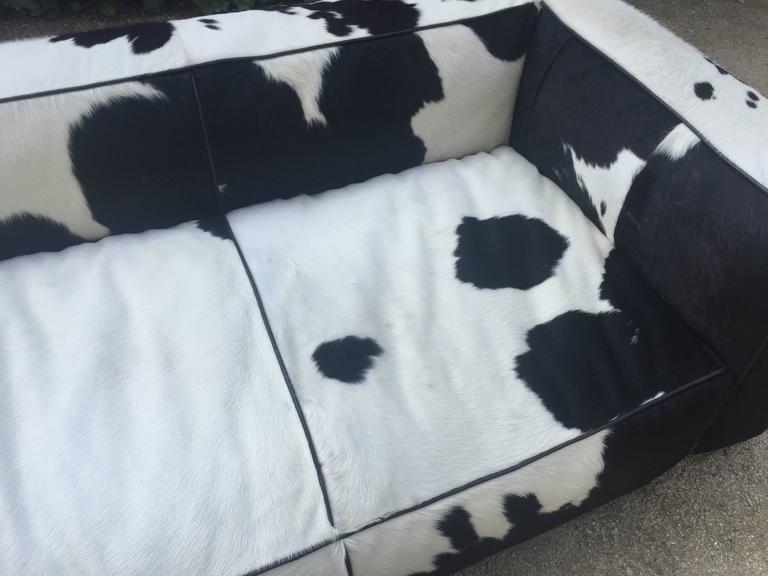 Sofa, Cow Leather For Sale at 1stDibs | cow sofa, cow couch for sale ...