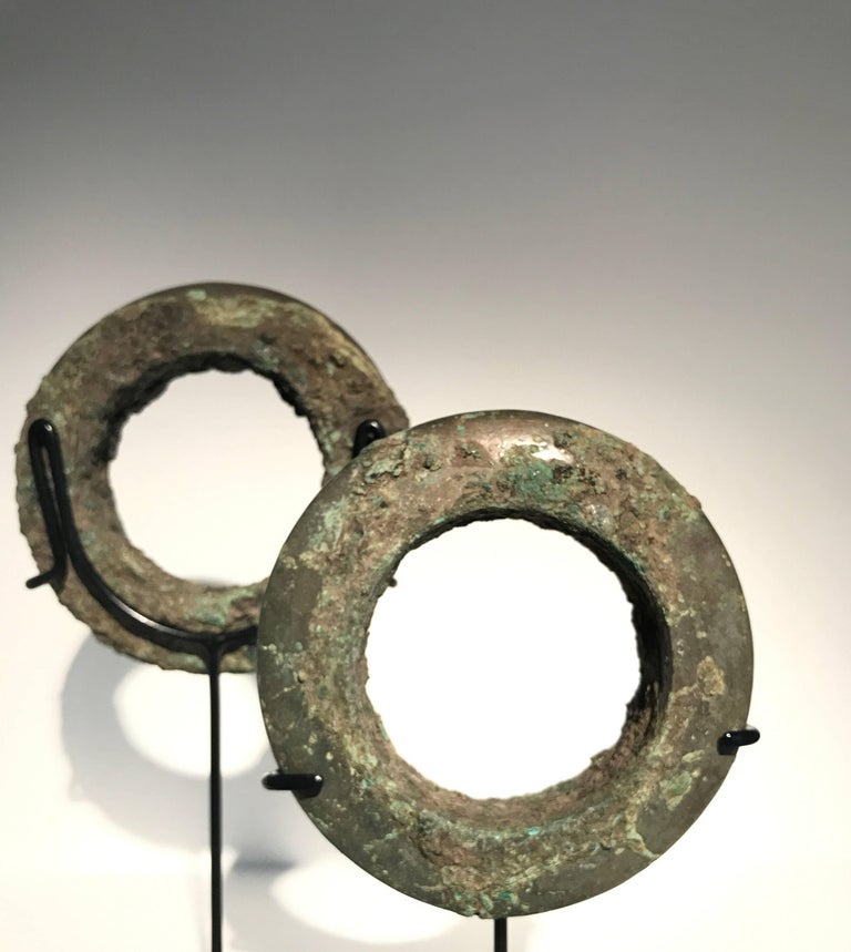 Pair of Bronze Bracelets, Southeast Asia For Sale at 1stDibs