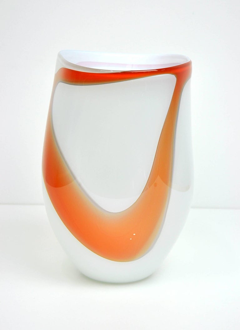 Martin Blank Art Glass Vase at 1stDibs
