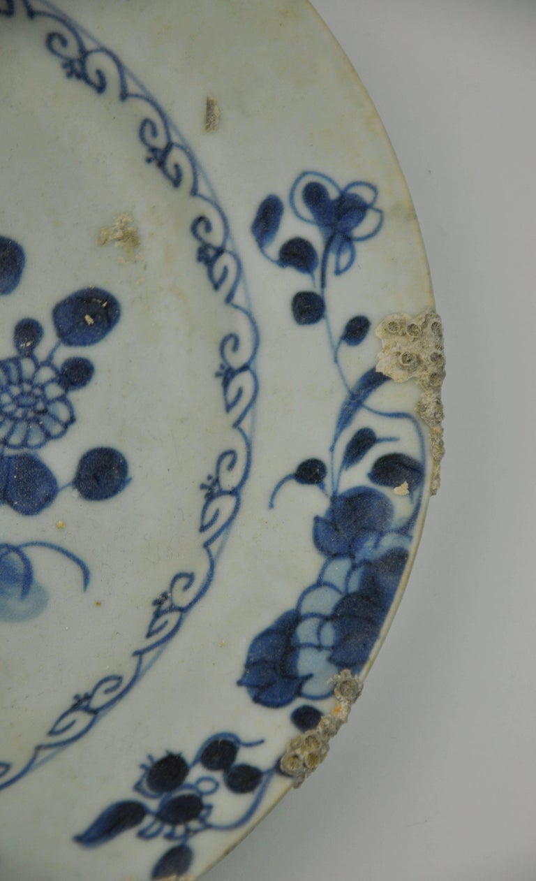 Chinese Qing Blue and White Porcelain Plate from Nanking Cargo ...