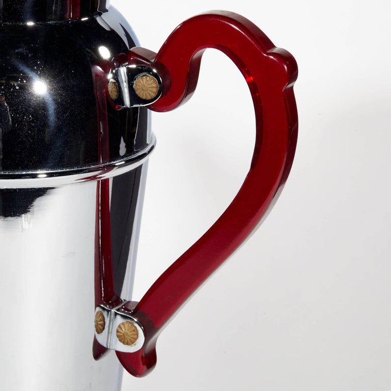 Art Deco Style Chrome and Bakelite Cocktail Serving Set For Sale at 1stDibs