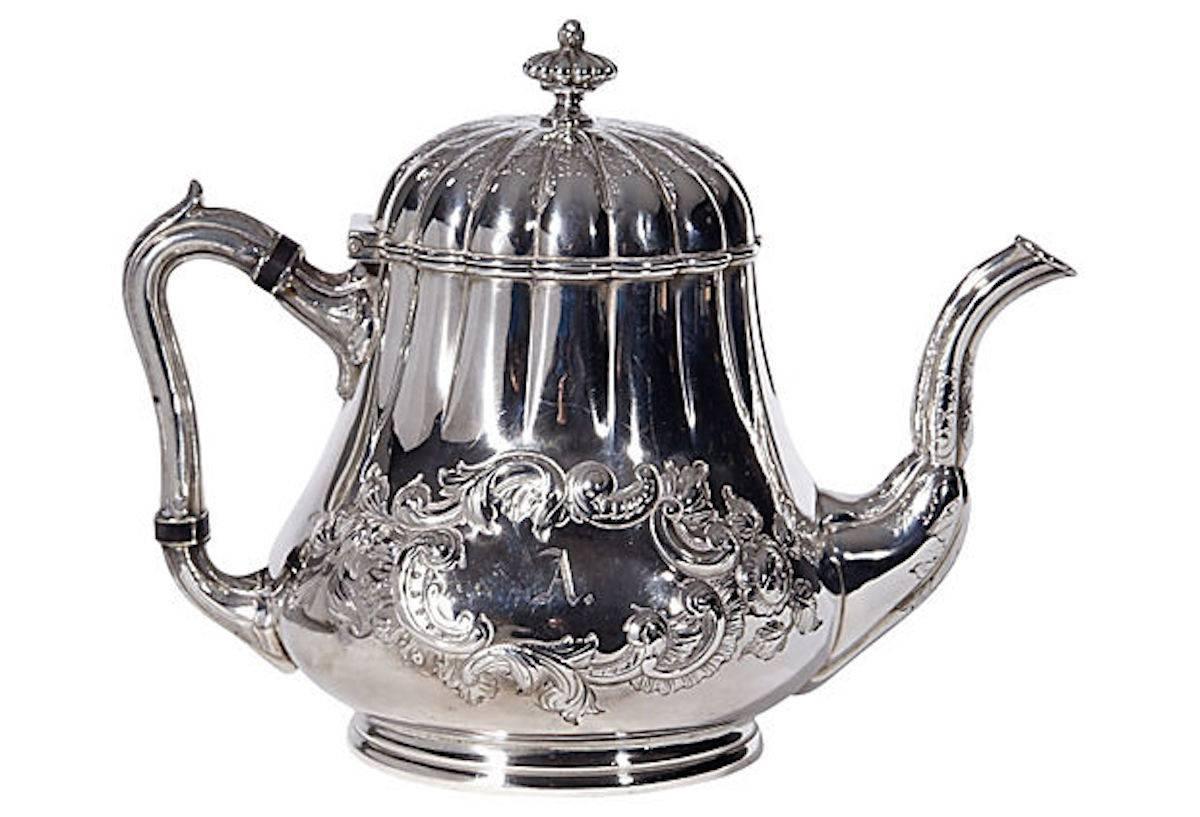 Grosjean and Woodward Sterling Silver Teapot at 1stDibs
