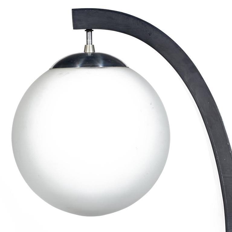 1960s Modeline Black Lacquered Table Lamp at 1stDibs