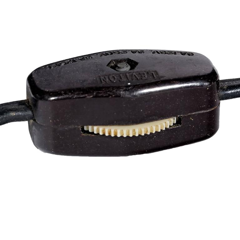 1960s Modeline Black Lacquered Table Lamp at 1stDibs