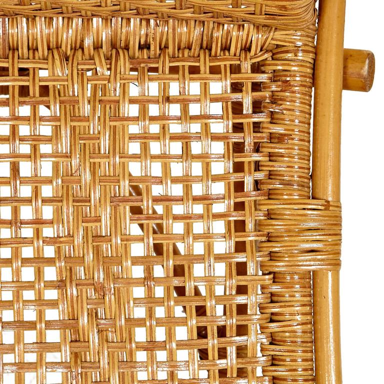 Rattan and Wicker Folding Beach Chairs, Pair at 1stDibs | rattan ...