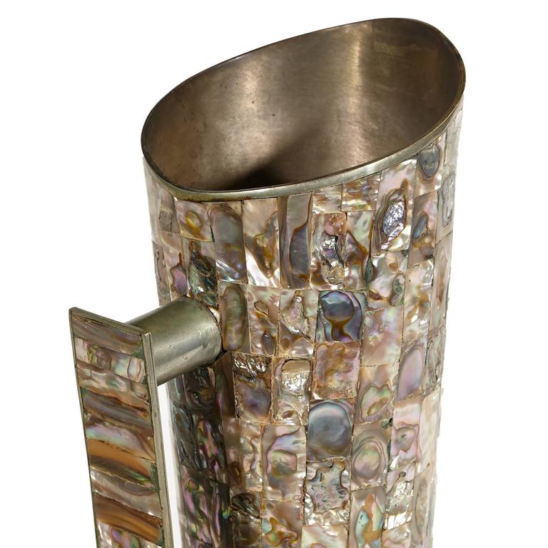 Mexican Abalone Shell Pitcher in the Style of Salvador Teran For Sale ...