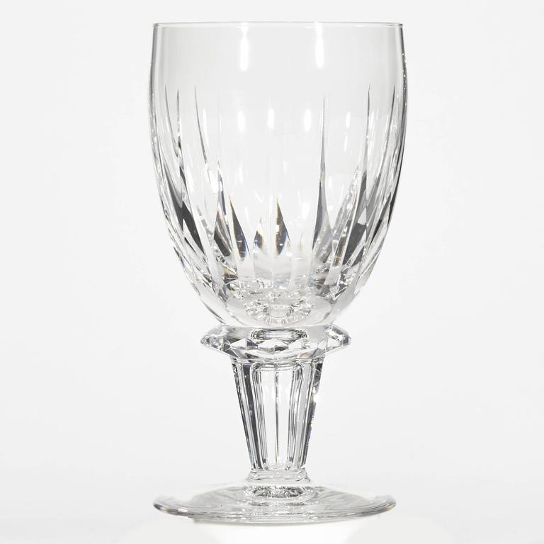 Dutch Royal Leerdam Rondo Glass Goblets, Set of Ten at 1stDibs