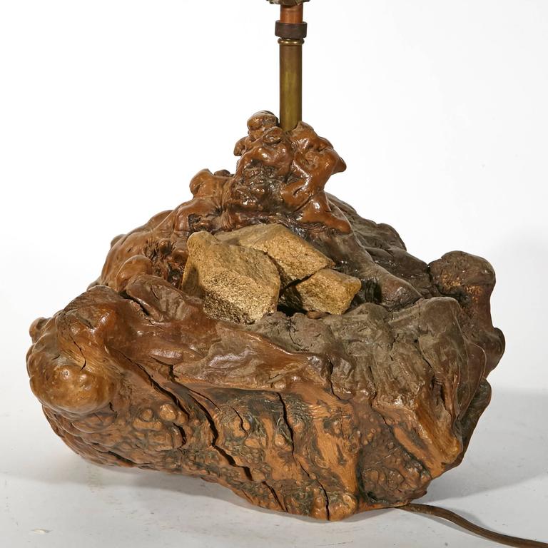 Vintage Natural Root Table Lamp For Sale at 1stDibs | root lamp