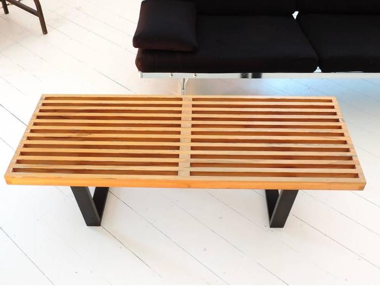George Nelson Herman Miller Small Mid-Century Platform Bench For Sale ...
