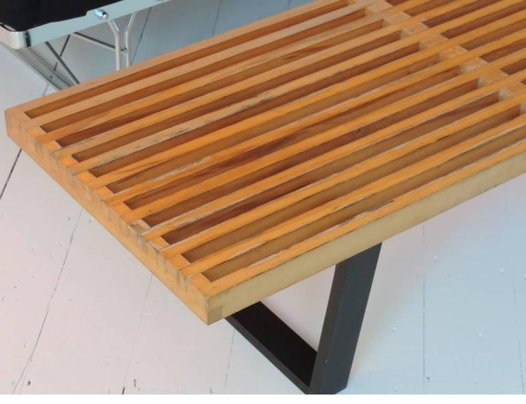 George Nelson Herman Miller Small Mid-Century Platform Bench For Sale ...