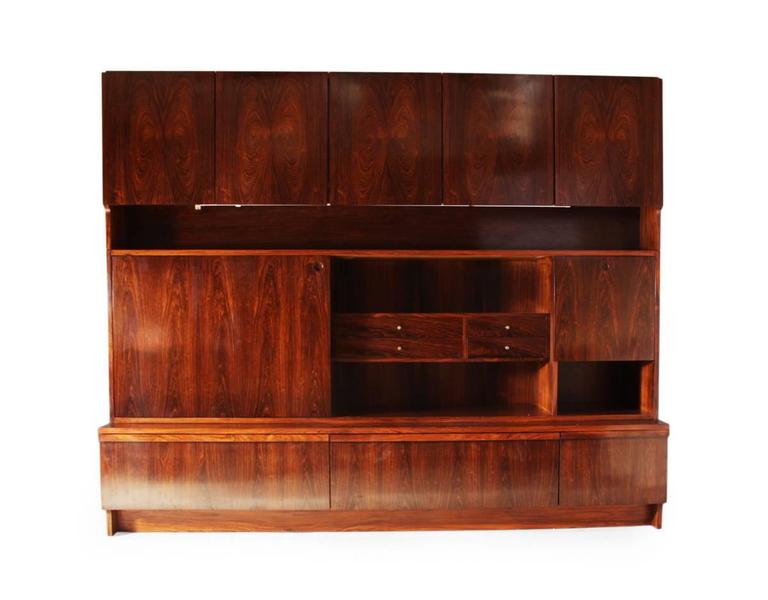 Archie Shine Robert Heritage Rosewood Wall Unit at 1stDibs