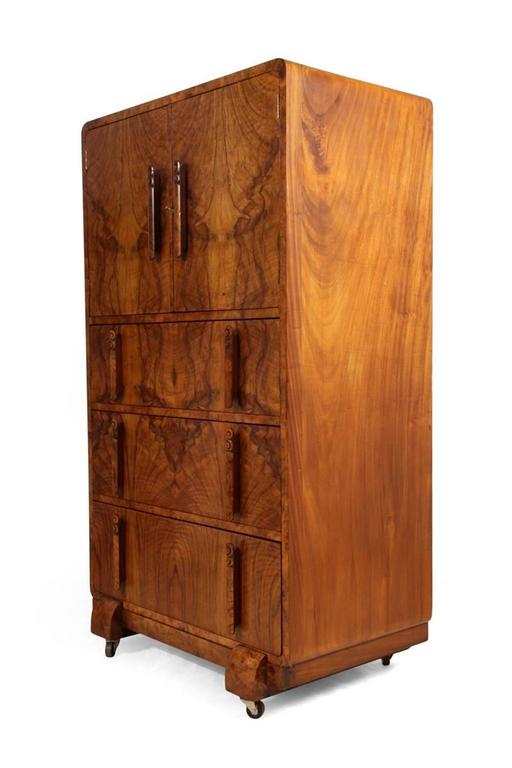Art Deco Tallboy in Walnut, circa 1930 at 1stDibs