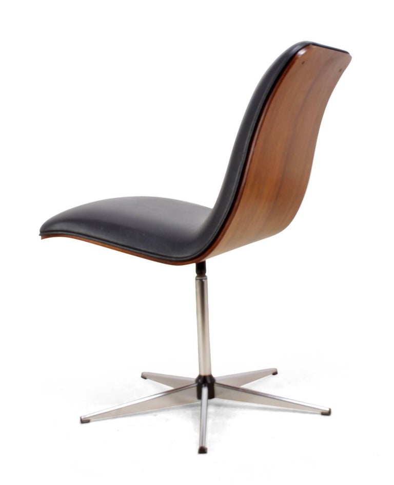 Set of Six Swivel Dining Chairs by Archie Shine at 1stDibs