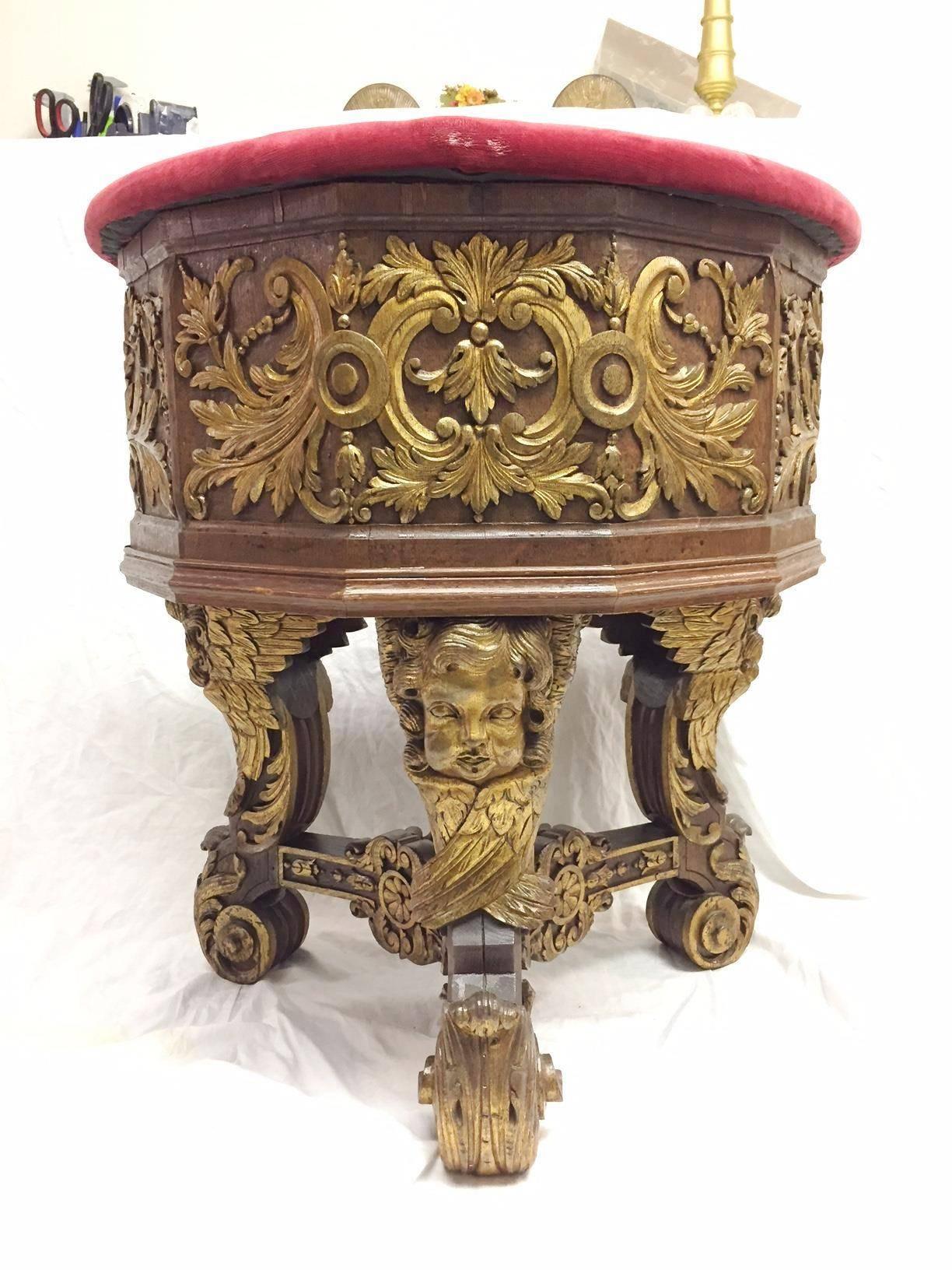 Italian Baroque Style Giltwood Chair, 19th Century at 1stDibs | italian ...