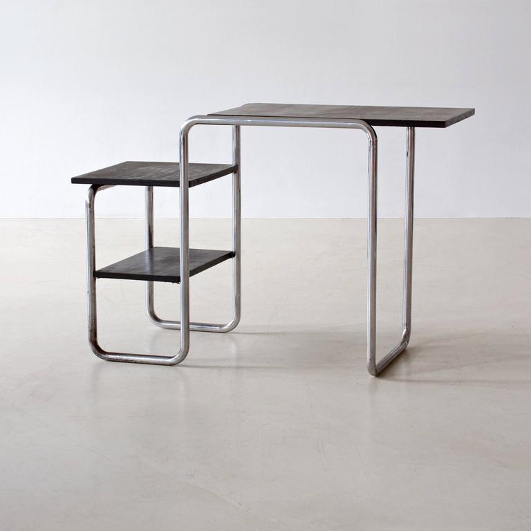 Bauhaus Tubular Steel Typewriter Table by Marcel Breuer, Thonet, 1928 ...