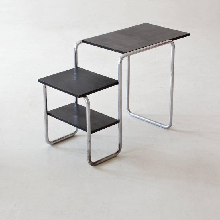 Bauhaus Tubular Steel Typewriter Table by Marcel Breuer, Thonet, 1928 ...