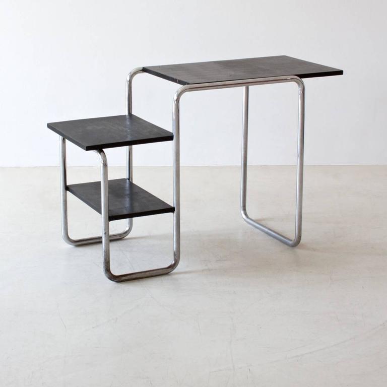 Bauhaus Tubular Steel Typewriter Table by Marcel Breuer, Thonet, 1928 ...