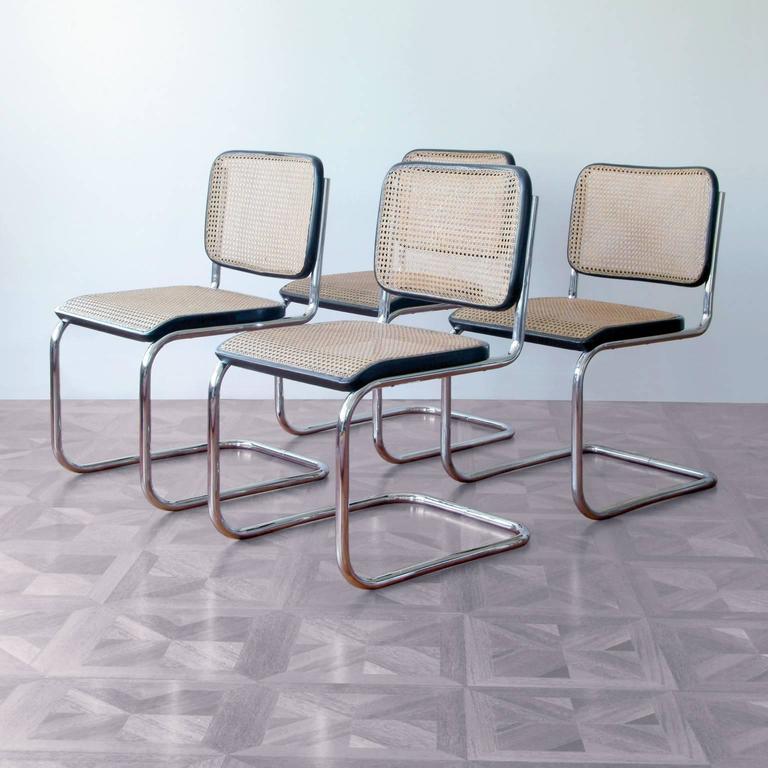 Bauhaus Tubular Steel Cantilever Chairs by Marcel Breuer, Germany ...
