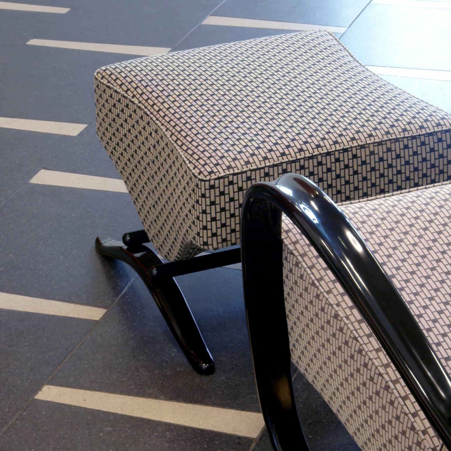 Art Deco Streamline HHC Halabala Stool Designed and Manufactured by GMD ...