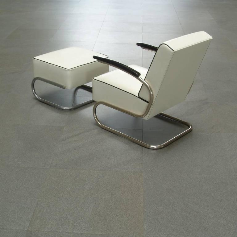 Streamline Tubular Steel Cantilever Armchair Designed by Thonet ...