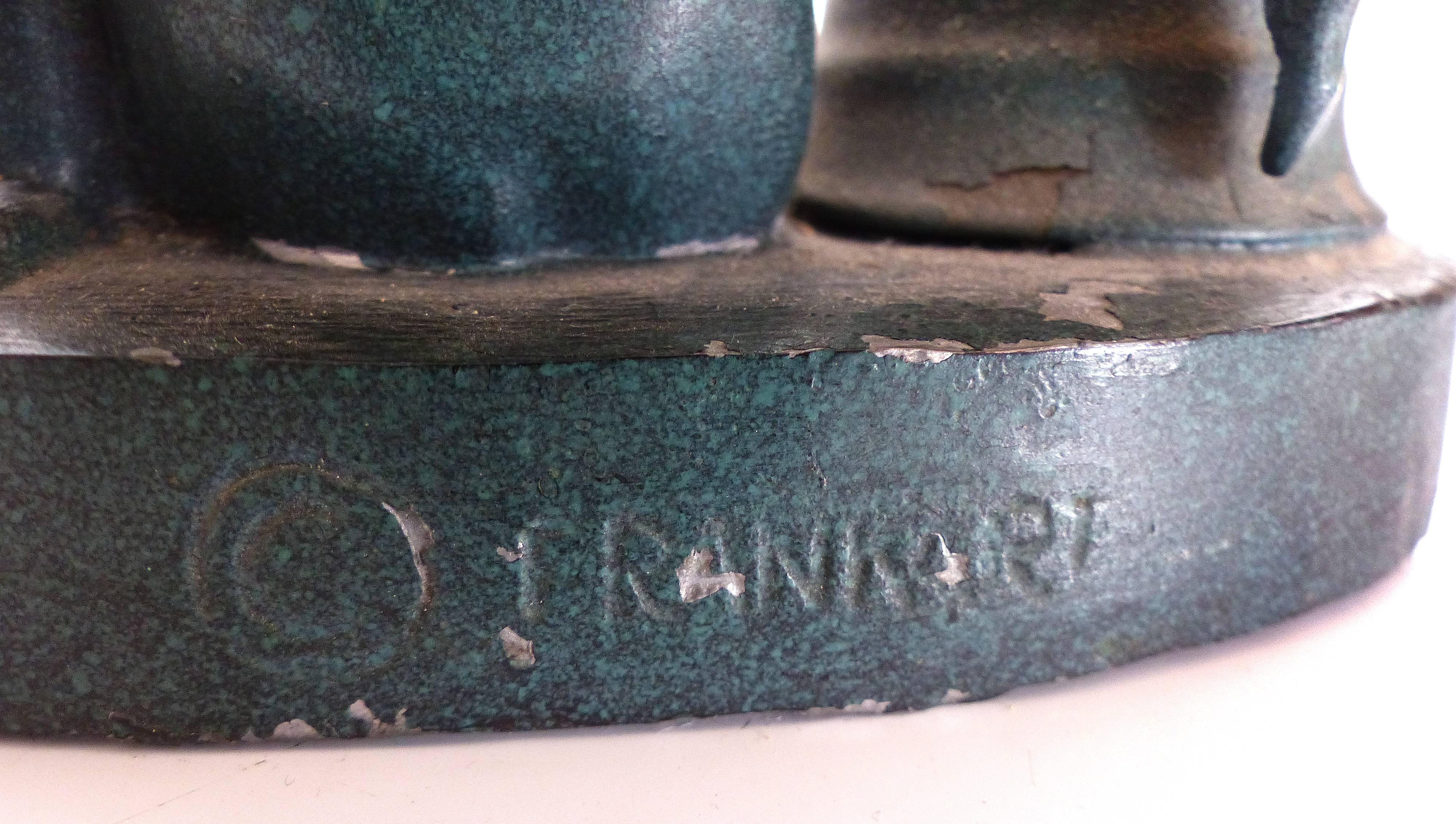 Art Deco Frankart Figural Lady Inkwell For Sale at 1stDibs