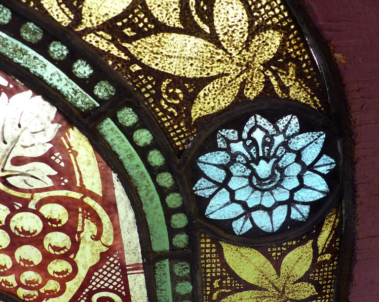 19th Century Painted Stained Glass Panel by Emil Frei Sr. at 1stDibs