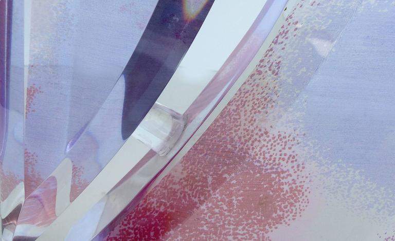 Custom-Made Lucite Sculpture with Infused Color For Sale at 1stDibs