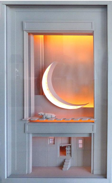 Contemporary Shadow-Box Theatre Assemblage Sculpture by Cletus Johnson ...