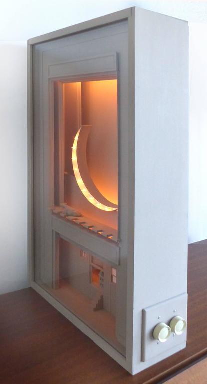 Contemporary Shadow-Box Theatre Assemblage Sculpture by Cletus Johnson ...
