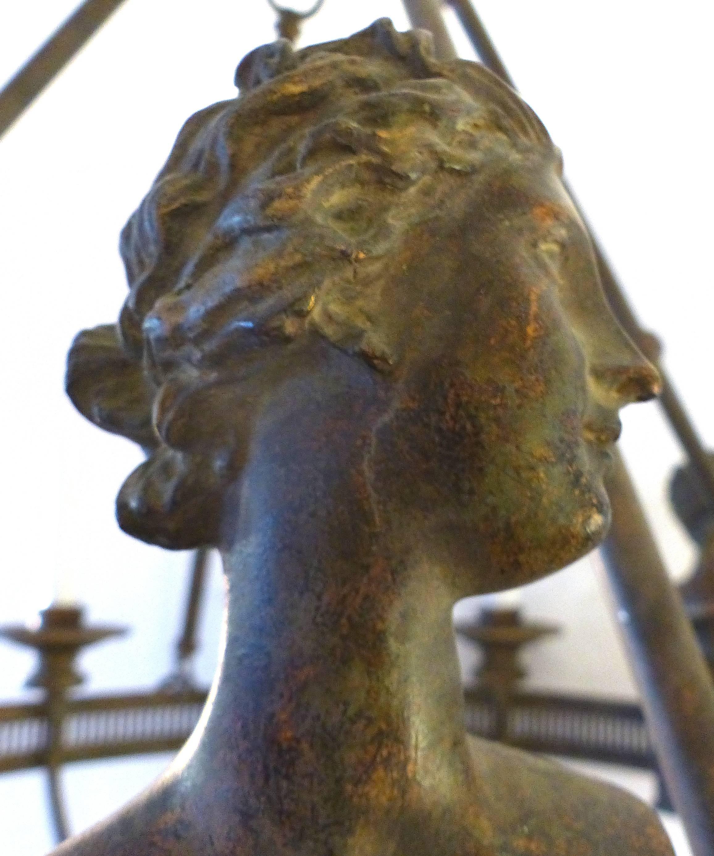 20th Century Chandelier with Classical Busts by Max Blumberg Fine Art ...