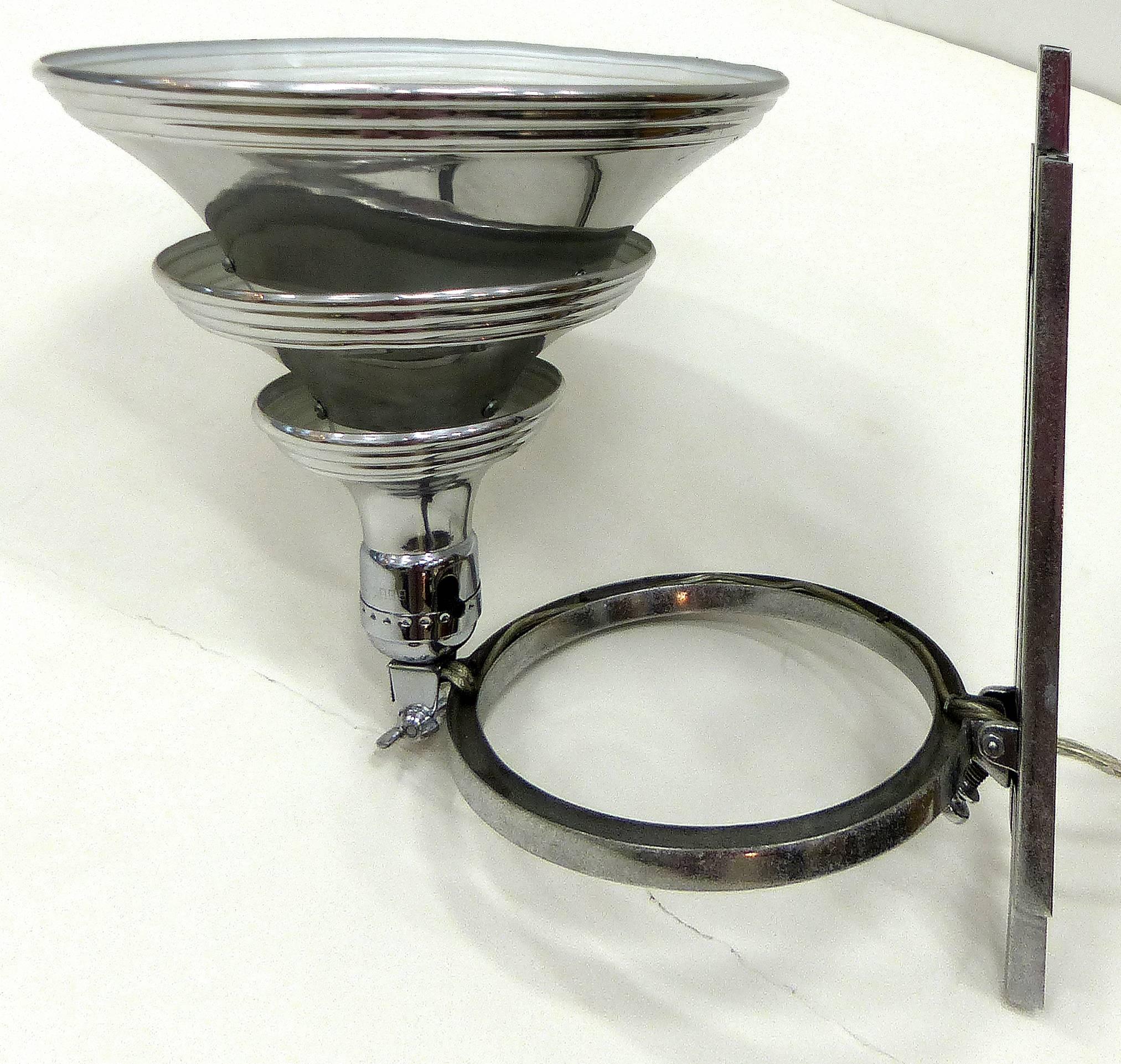 Art Deco Flip Sconces by Edward Kent for the Railley Corporation For ...
