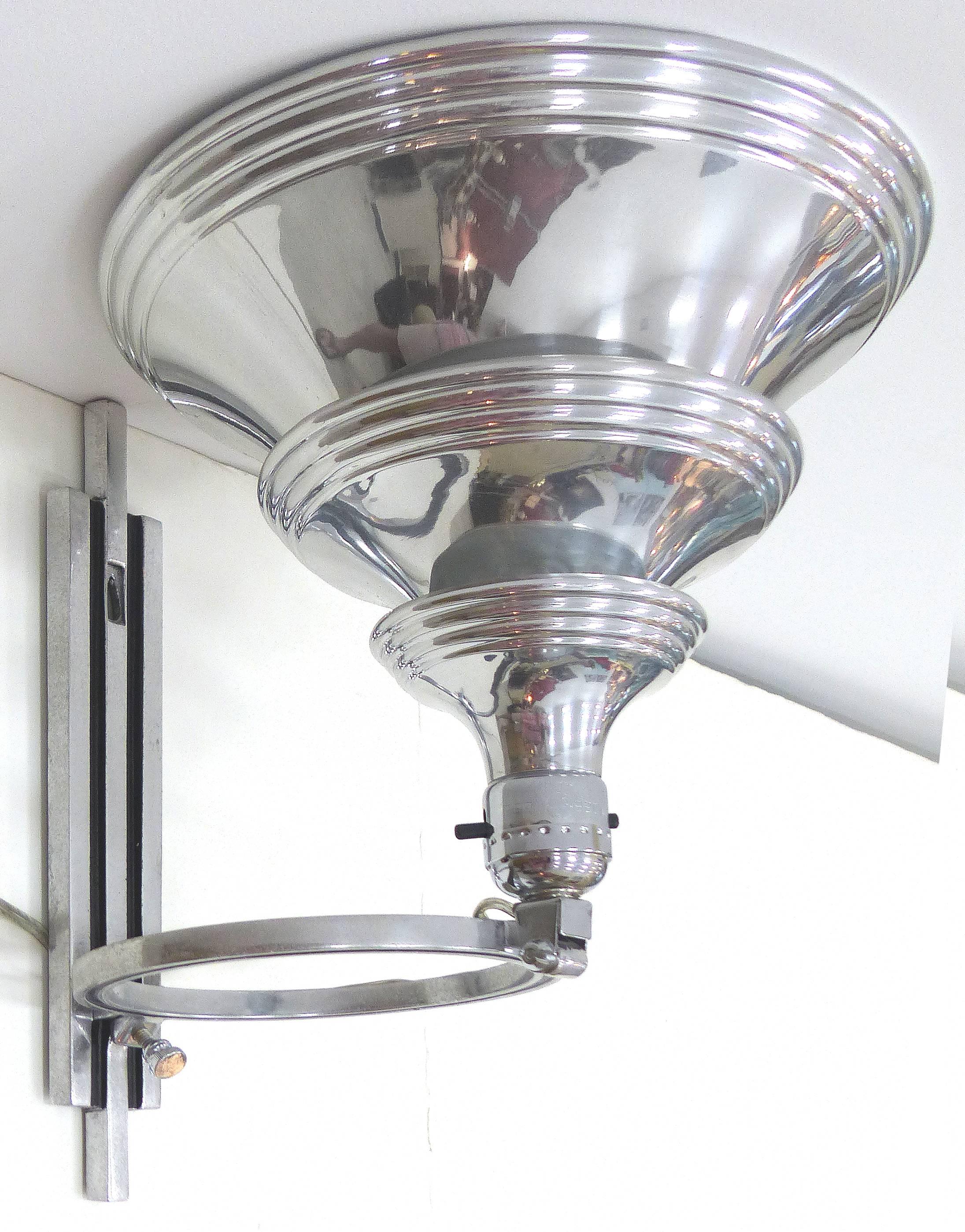 Art Deco Flip Sconces by Edward Kent for the Railley Corporation For ...