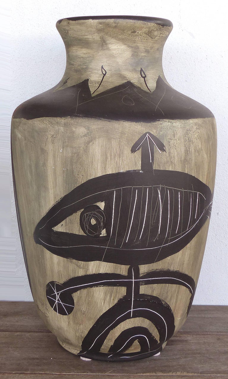 Monumental Carlos Paez Vilaro Clay Vase at 1stDibs