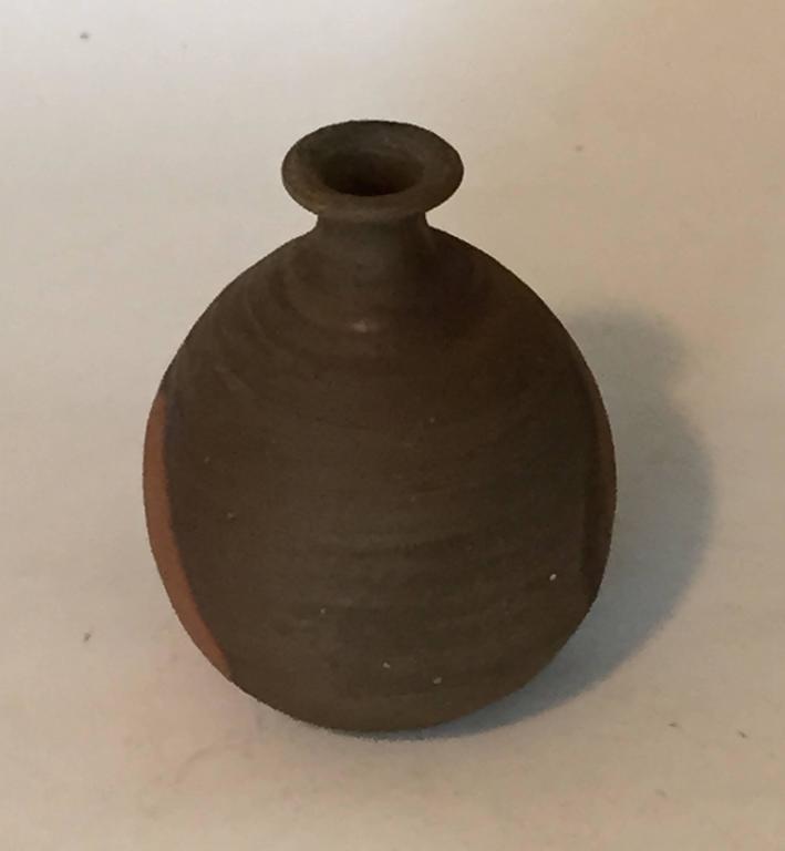 20th Century Bizen Sake Tokkuri by Fujiwara Yu at 1stDibs