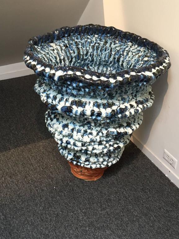 Large Contemporary Ceramic Vessel by Satoru Hoshino at 1stDibs