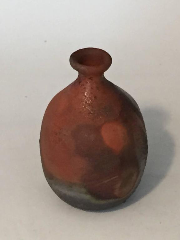 20th Century Bizen Sake Flask by Fujiwara Ken For Sale at 1stDibs
