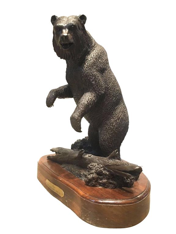 Bronze Bear Statue For Sale at 1stDibs