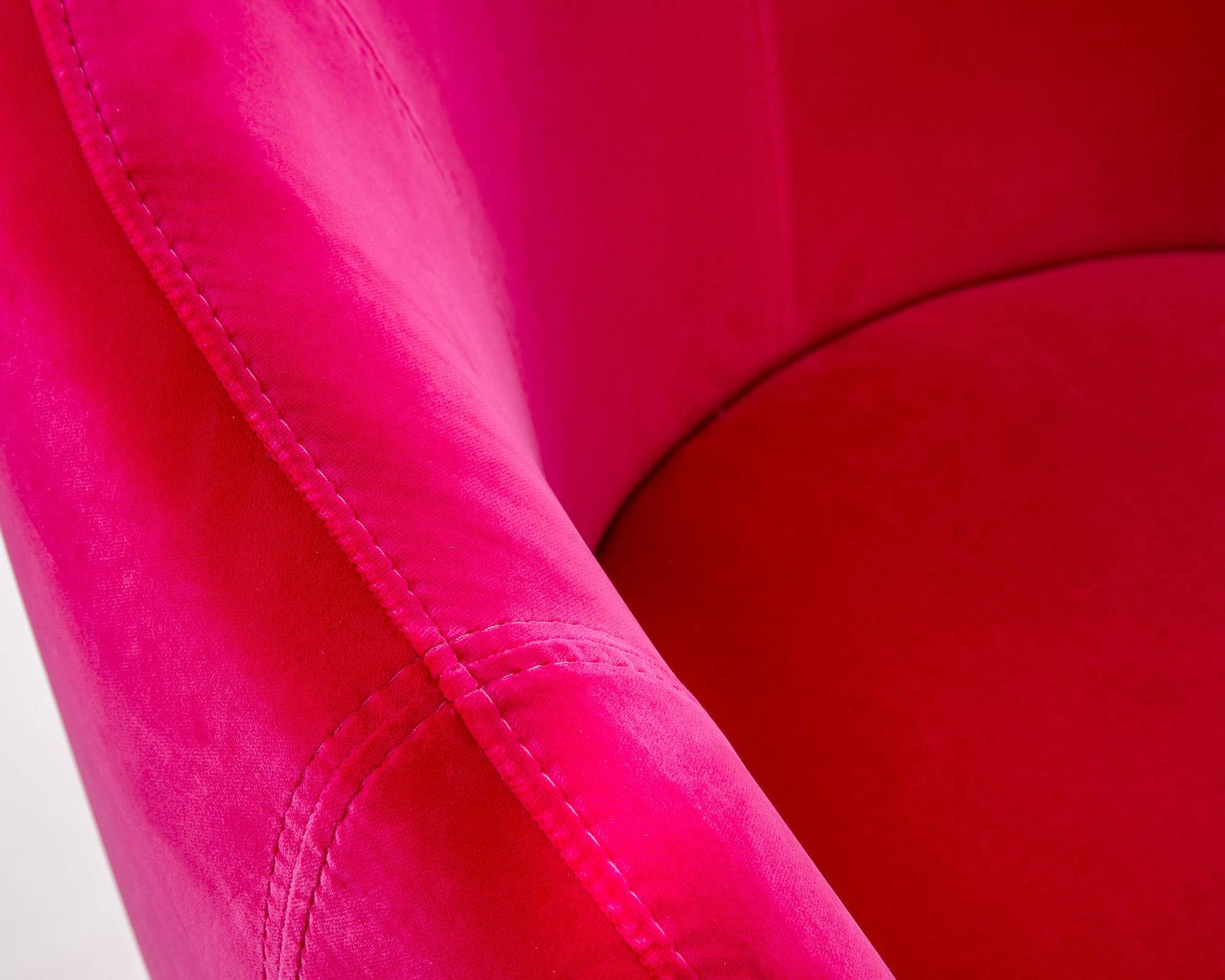 Mid-Century Style Fuchsia Swivel Chairs For Sale at 1stDibs | fushia ...