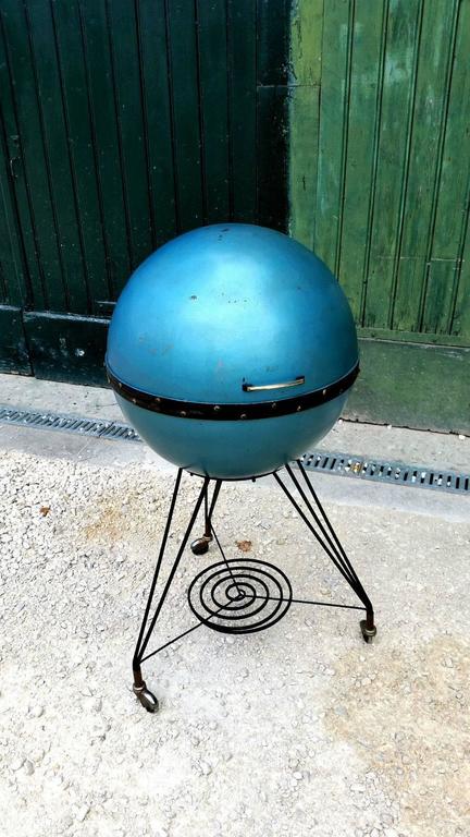 Rare and Superb Spherical Metal Bar, 1950s For Sale at 1stDibs