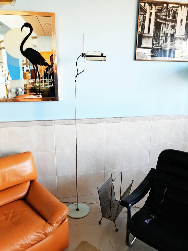 Adjustable Halogen Floor Lamp, Italy, 1970s For Sale at 1stDibs