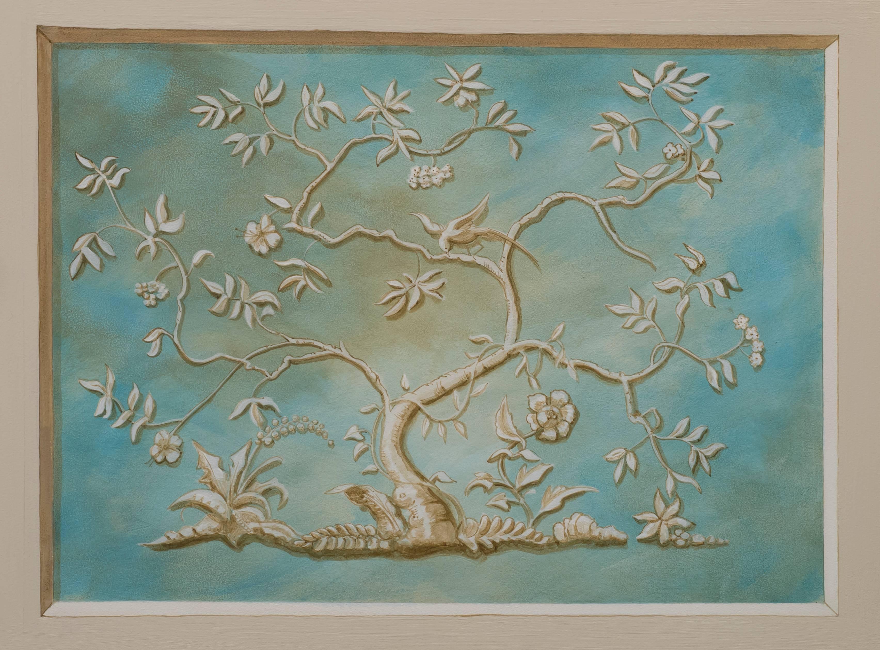 Greaves Thomas Mid-Century British Sideboard Hand-Painted by Kensa ...