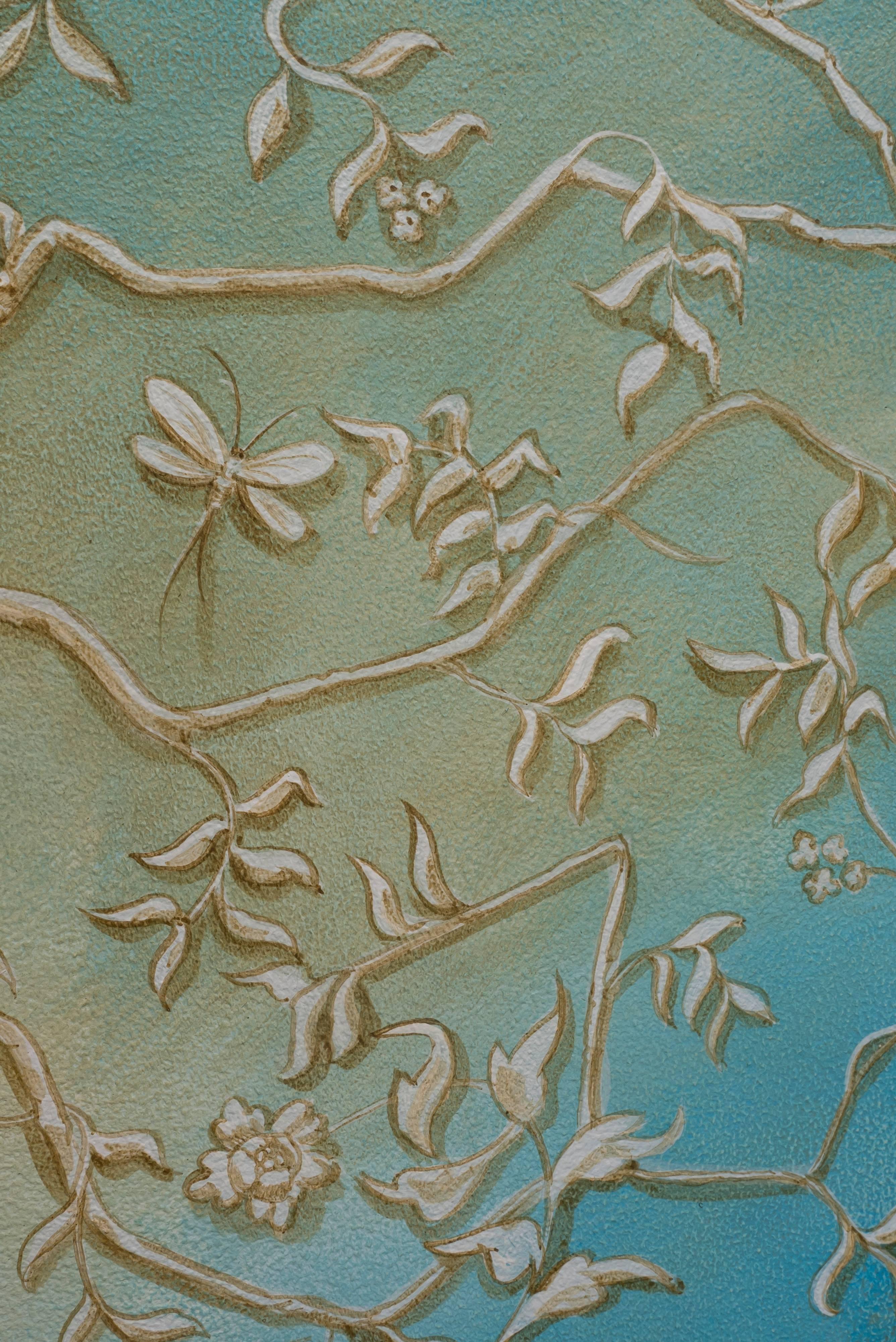 Greaves Thomas Mid-Century British Sideboard Hand-Painted by Kensa ...