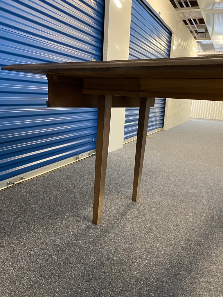 19th Century Renaissance Revival Carved Solid Oak Dining Table For Sale ...