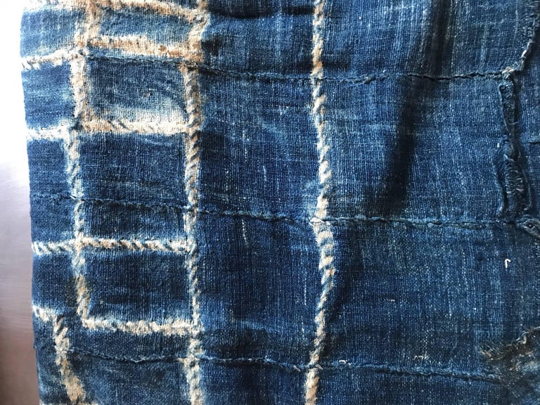 Early 20th Century Ndop Resist Dyed Royal Display Cloth from Cameroon ...