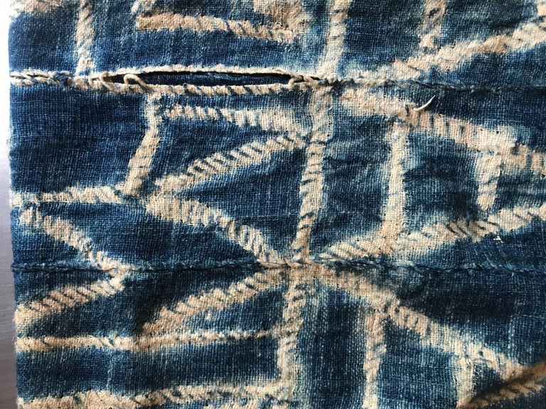 Early 20th Century Ndop Resist Dyed Royal Display Cloth from Cameroon ...