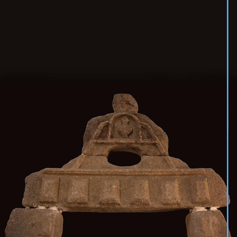 Monumental Knights Templar Commanderie Gate, Carved Granite Stone, 12th ...