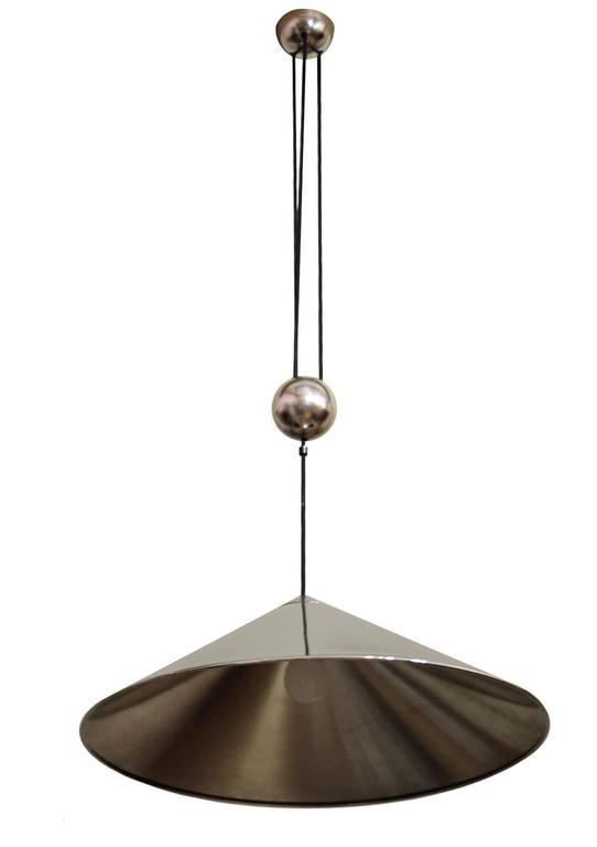 Pair of Large Adjustable Counterweight Pendants Lights by Florian ...