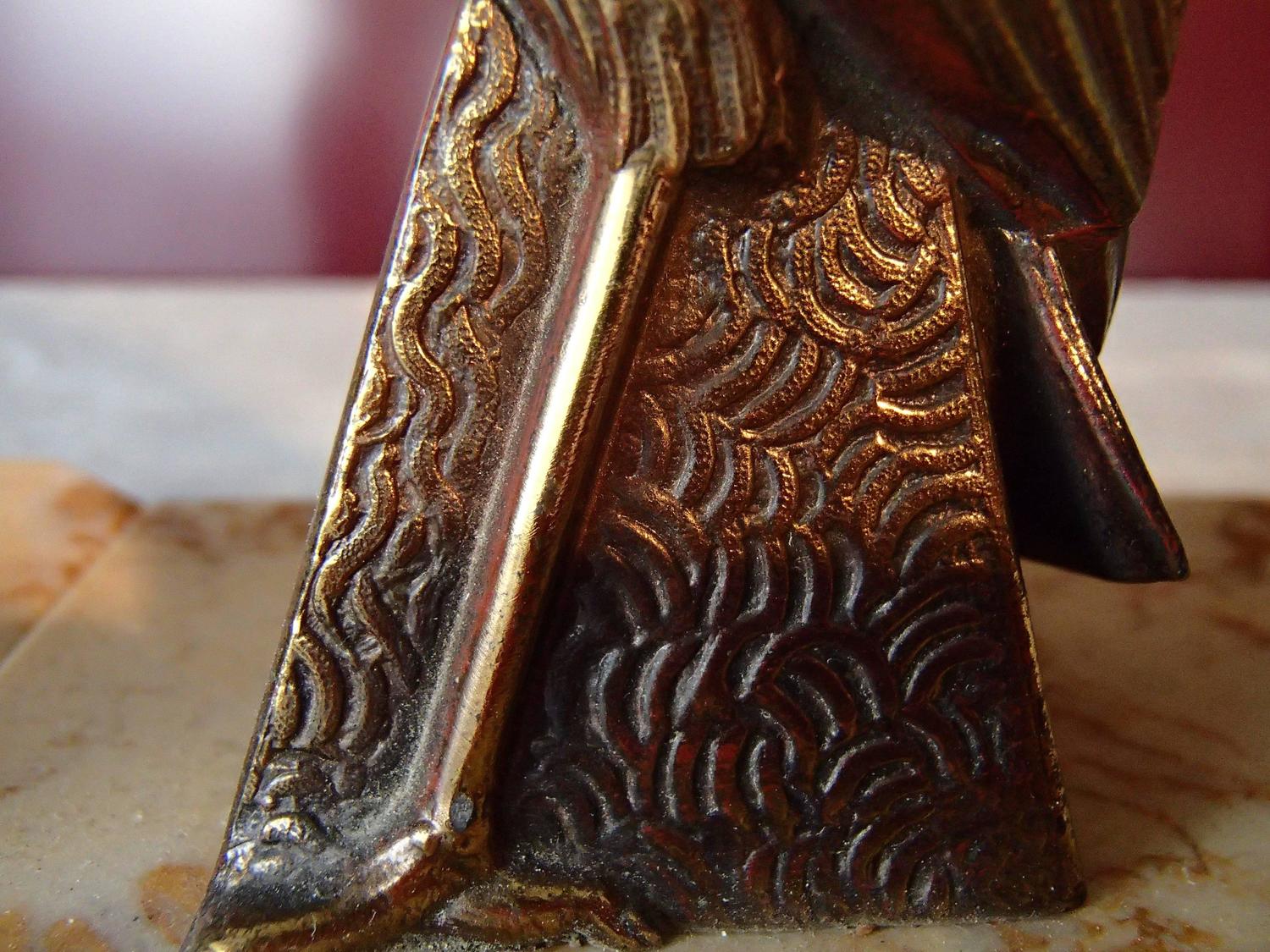 Pair of Art Deco Bronze Bird Bookend by Jamar For Sale at 1stdibs