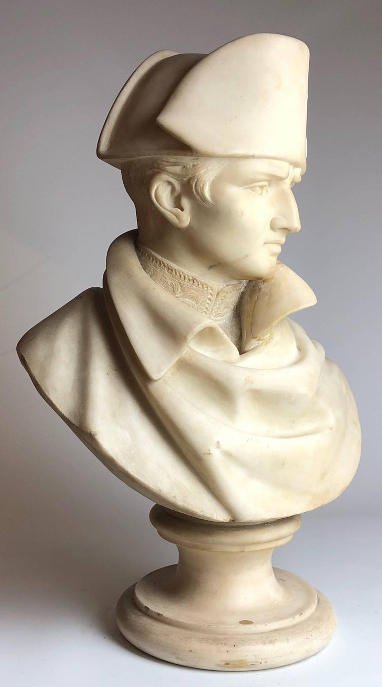 19th Century Italian Marble Bust of a Young Napoleon, Signed circa 1850 ...