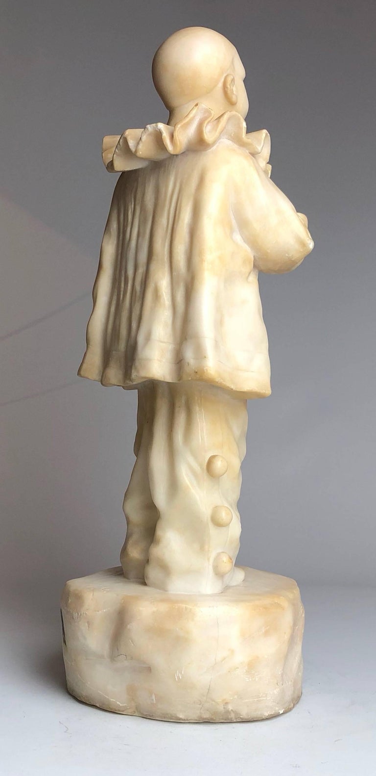 Art Nouveau Alabaster Sculpture of a Child Clown by H. St. Lerche ...